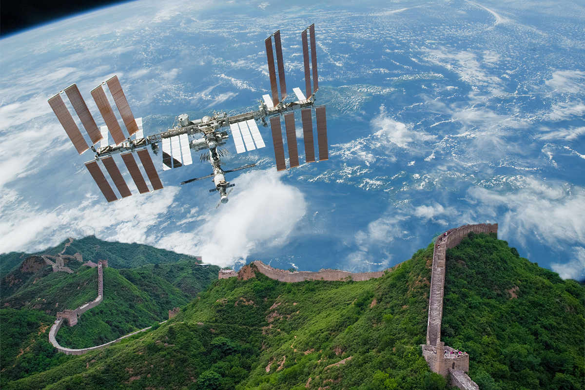 View Of Great Wall From Space